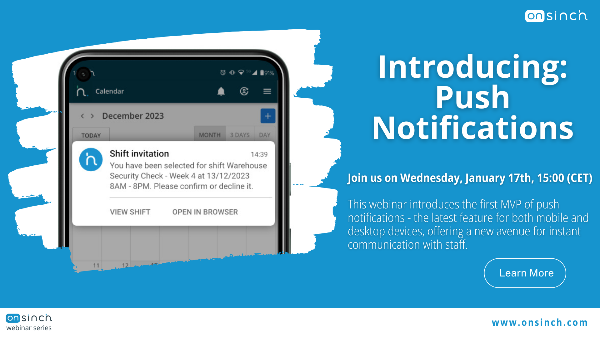 OnSinch Webinar: Push Notifications